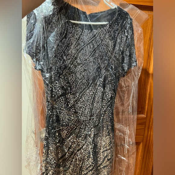 Betsy & Adam | Dresses | New Betsy Adam Women Navy Sequined Ombre ...
